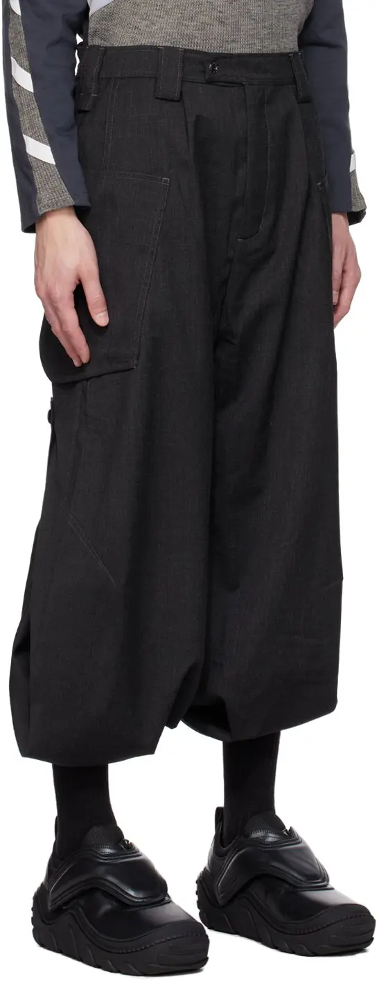 Buy KIKO KOSTADINOV Gray Meno Cargo Pants - Charcoal Grey At 40